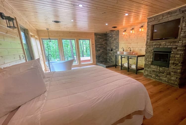 Property Map - Harman's Luxury Log Cabins, West Virginia